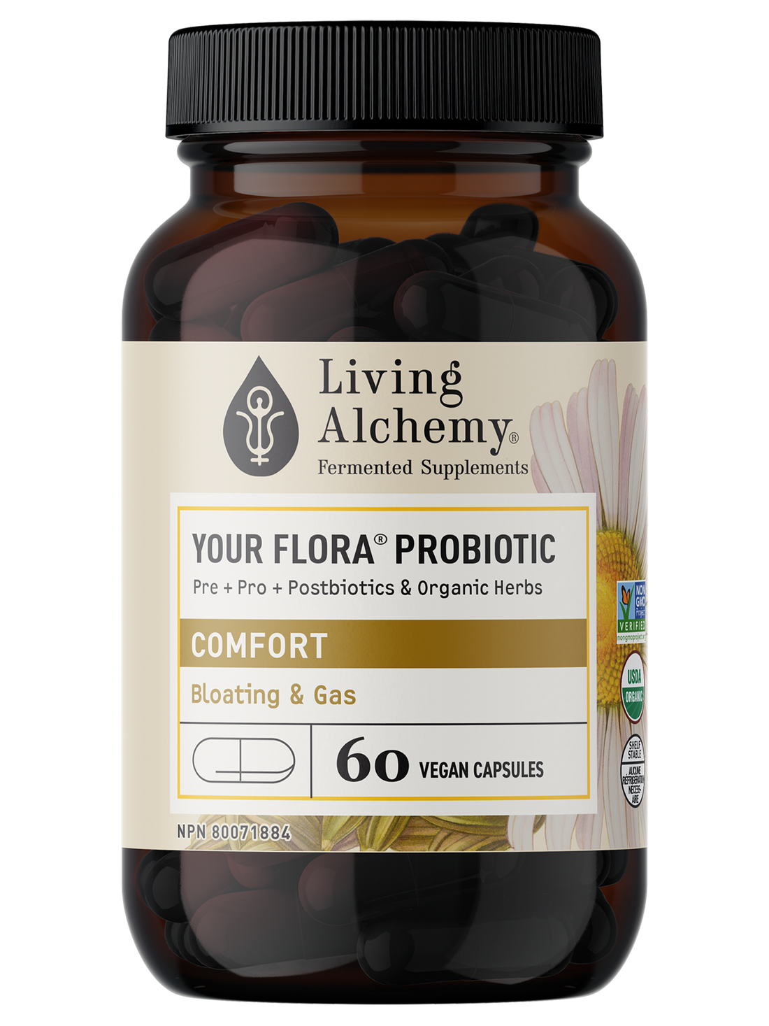 Your Flora Probiotic Comfort | Living Alchemy - Gas & Bloating – Living ...