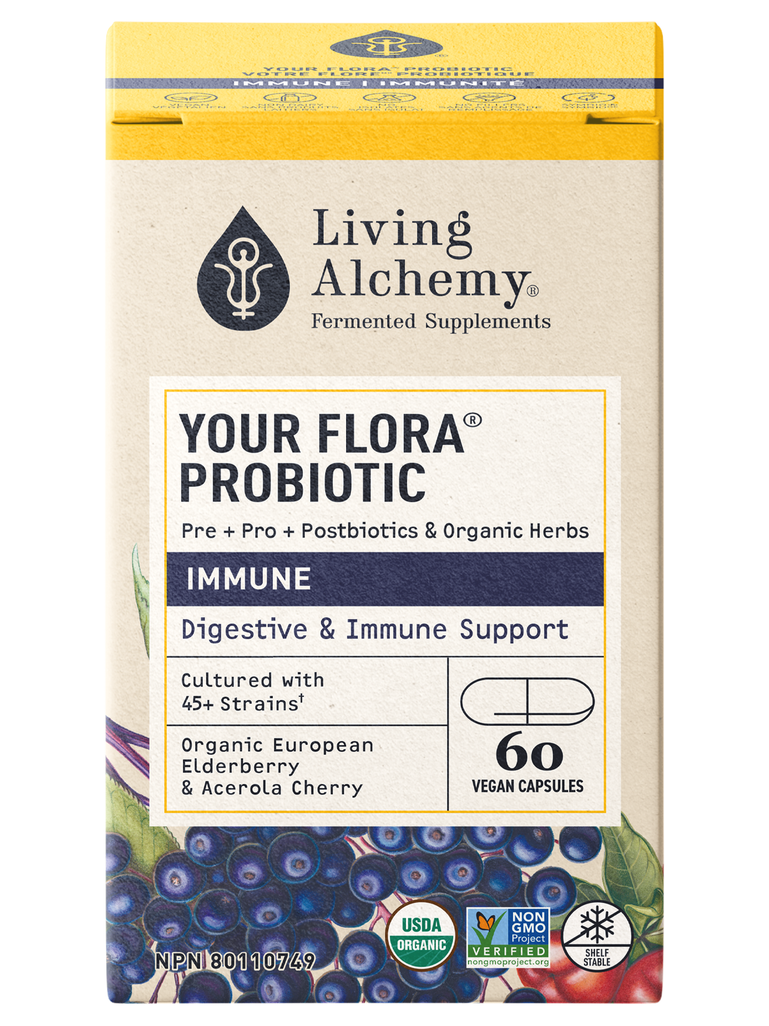 Your Flora Probiotic Immune | Living Alchemy - Fermented Supplement ...