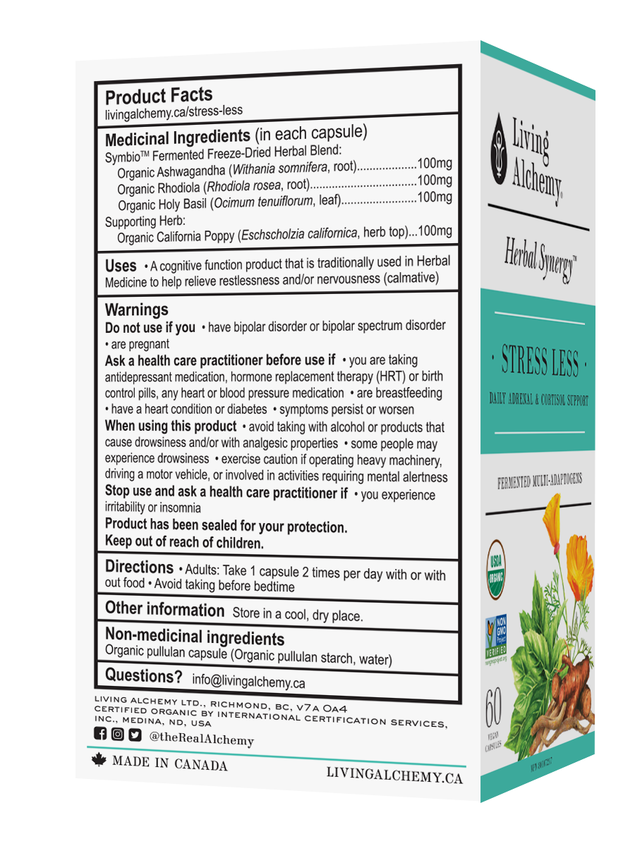 Stress Less Blend | Fermented Cortisol Supplement – Living Alchemy CANADA